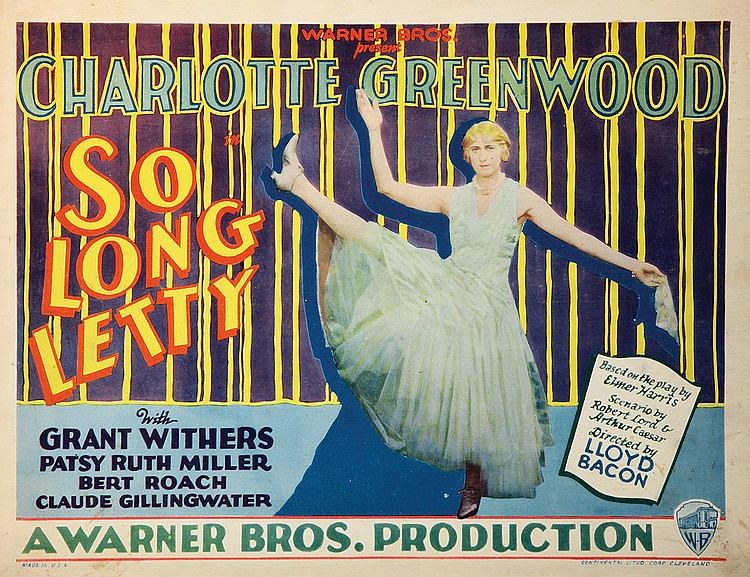 Musical Monday: So Long Letty (1929) | Comet Over Hollywood